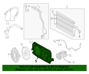 906-505-13-55 - Fan Shroud 2014-2023 Mercedes-Benz | Mercedes-Benz USA ...