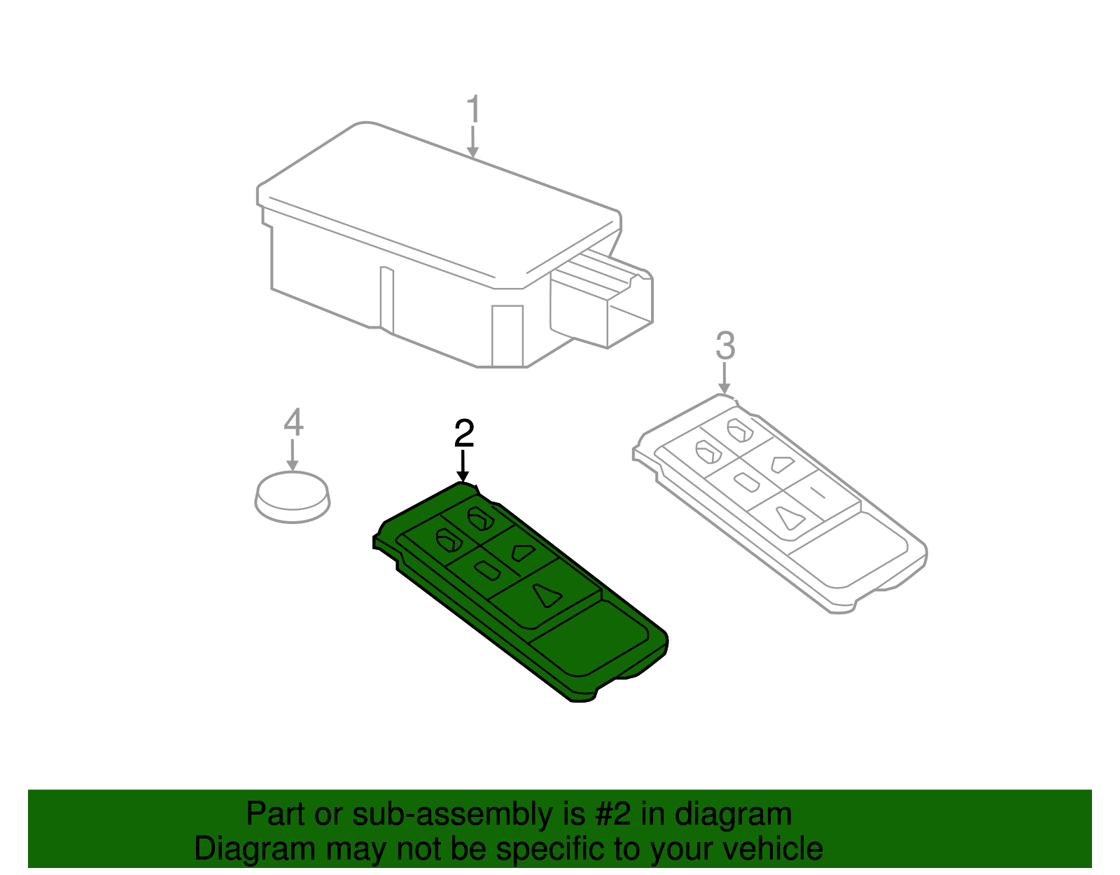 30659339 - Remote Control Diaphragm - 2011-2017 Volvo XC60 | Volvo OEM ...