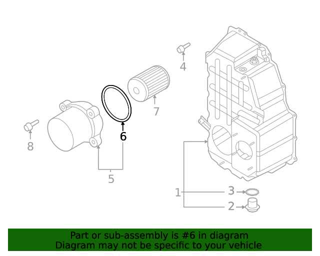 46298-2N000 - Filter Assembly O-Ring 2021-2024 Kia K5 | Kia.Parts Store