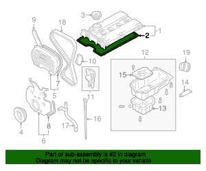 1999-2005 Hyundai Valve Cover Gasket 22441-38010 | OEM Parts Online