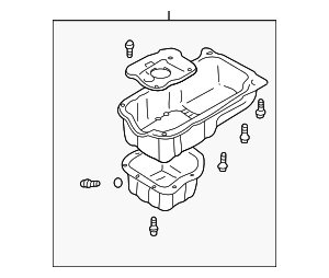 2001-2004 Hyundai Oil Pan 21520-38056 | OEM Parts Online
