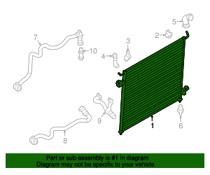 LR106644 - Inter-Cooler - 2016-2020 Land-Rover | Land Rover Lake Bluff
