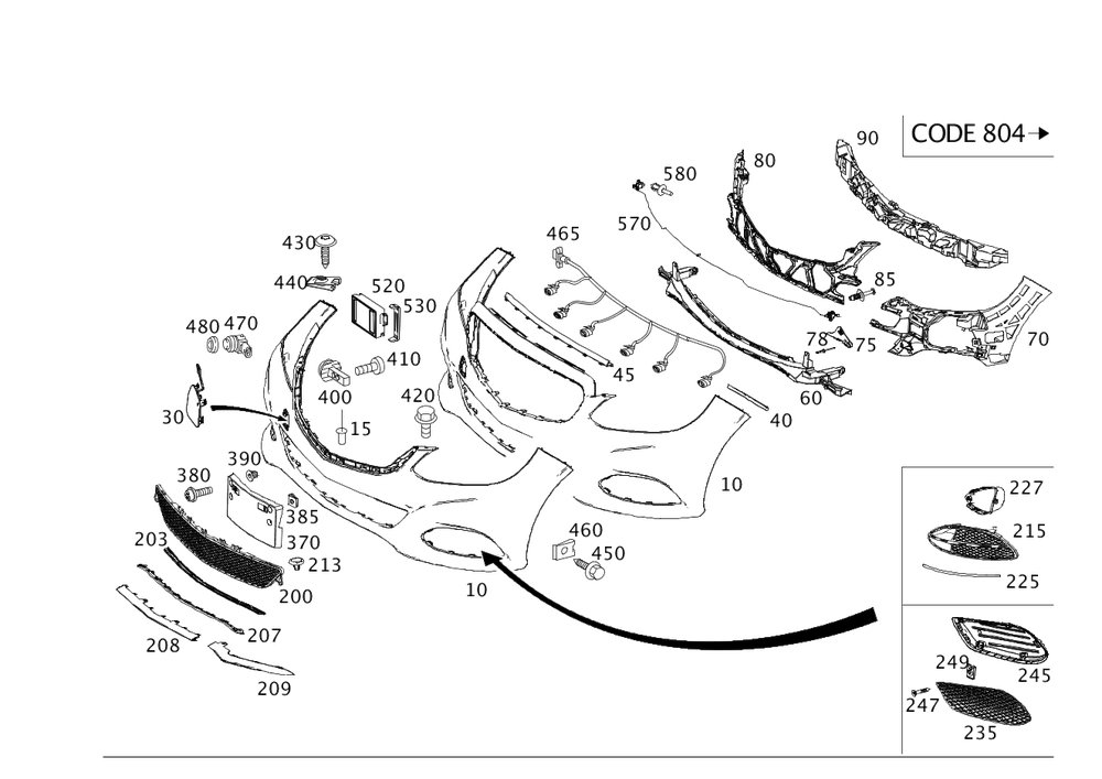 212-885-04-65 - Frame 2007-2013 Mercedes-Benz | Mercedes-Benz USA Parts
