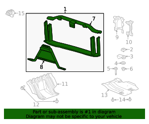 2010-2013 GM Radiator Support 22765834 GM | GMPartsDirect.com