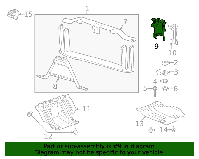 25811768 - Hood Stop Bracket 2007-2014 GM | AutoNationParts.com