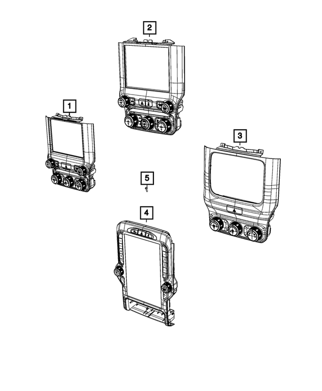 2020-2023 Ram Center Stack Controls 68421879AB | Mopar eStore