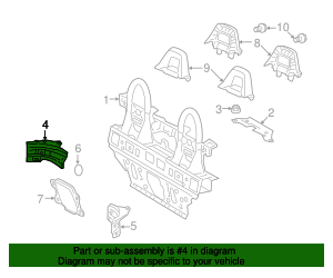 2010-2015 Lexus Reinforcement 61637-53020 | OEM Parts Online