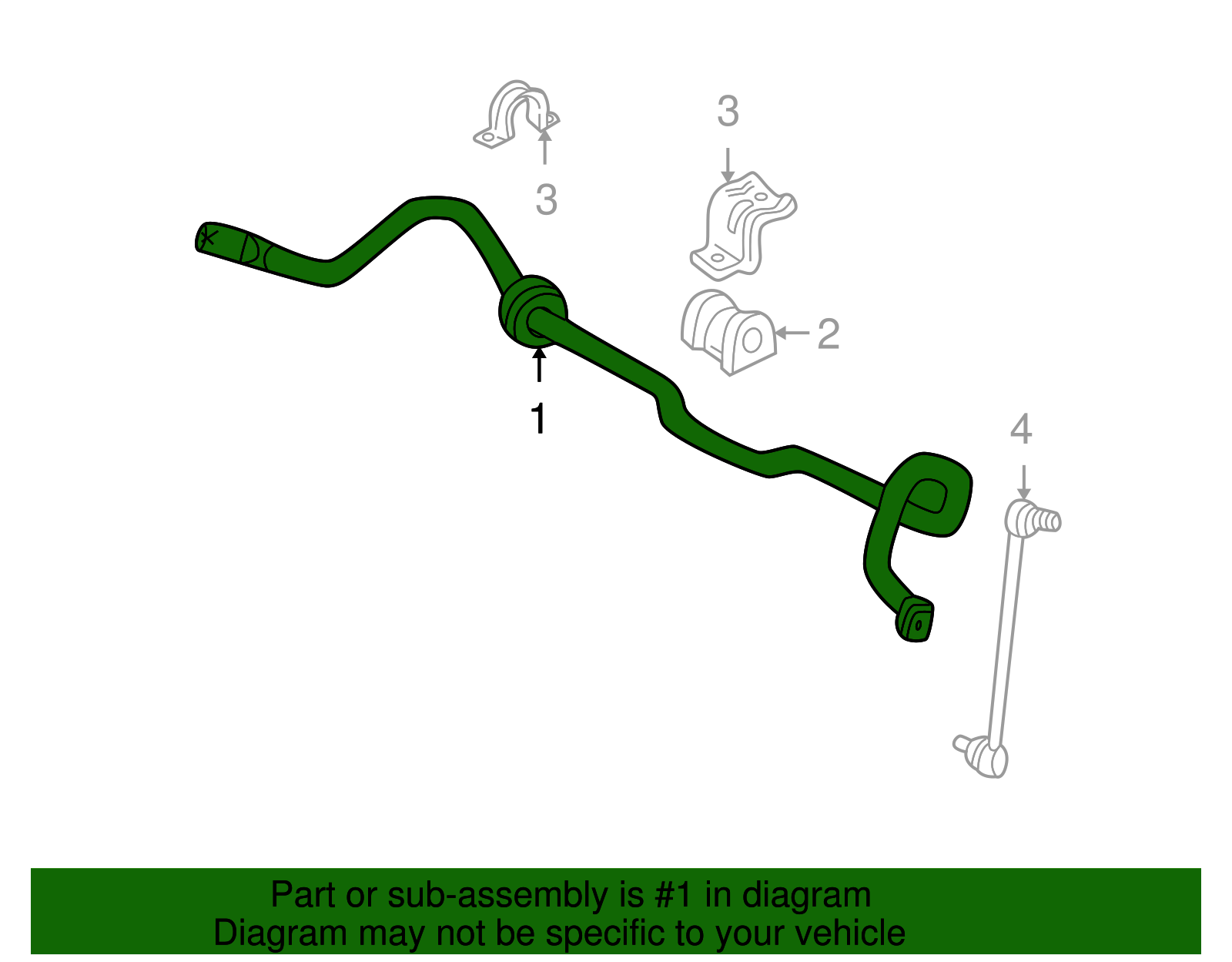 3S4Z-5482-BA - Stabilizer Bar | My Ford Parts