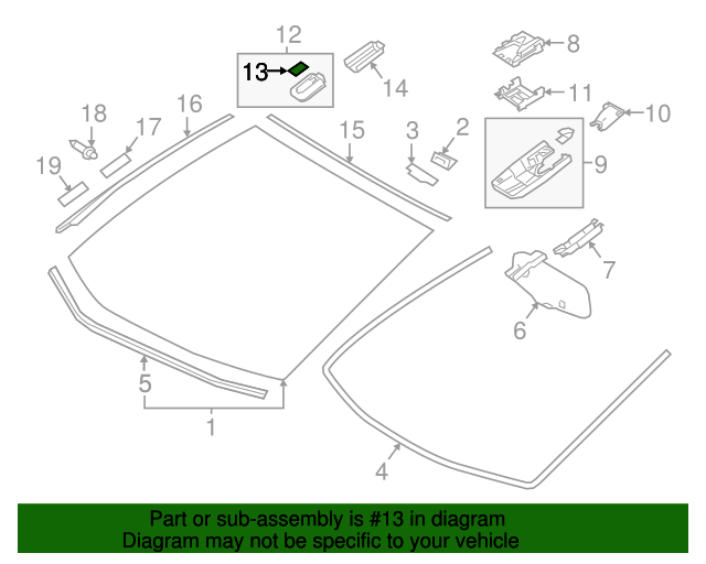 2019-2022 Toyota Rain Sensor Tape 89944-42020 | Toyota Parts Center