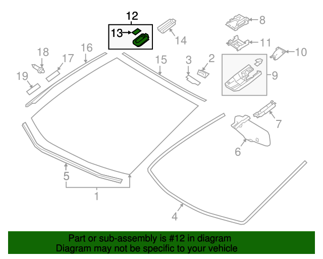 2016-2022 Toyota Rain Sensor 89941-47021 | OEM Parts Online