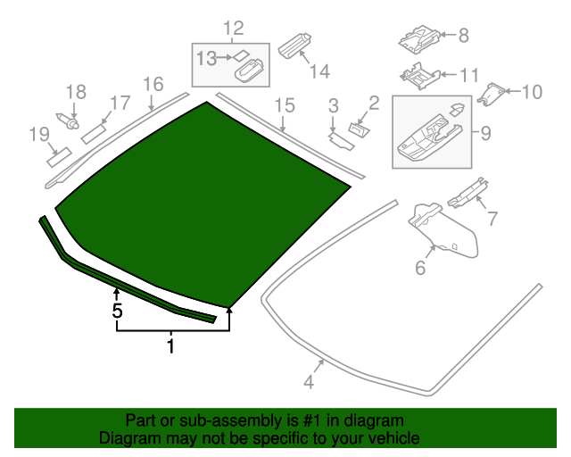 56103-47920 - Windshield 2019-2020 Toyota | Longo Toyota Parts