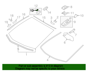 2019-2022 Toyota Rain Sensor Tape 89944-42020 | Toyota Parts Center
