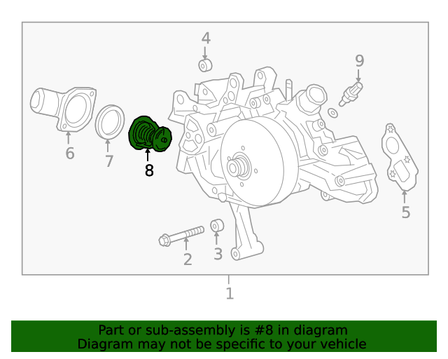 2022-2024 GM Engine Coolant Thermostat 19420815 | OEM Parts Online