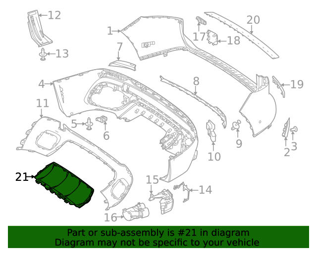 247-885-59-06 - Diffuser 2021-2023 Mercedes-Benz | Mercedes-Benz USA Parts