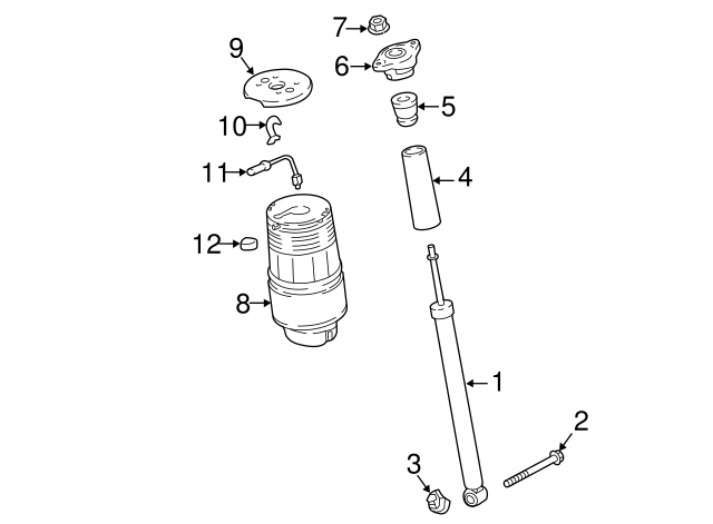 2017-2023 Porsche Panamera Suspension Shock Absorber 971-513-035-E ...