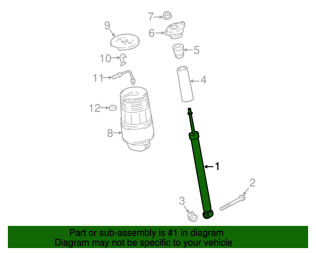 2017-2023 Porsche Panamera Suspension Shock Absorber 971-513-035-E ...