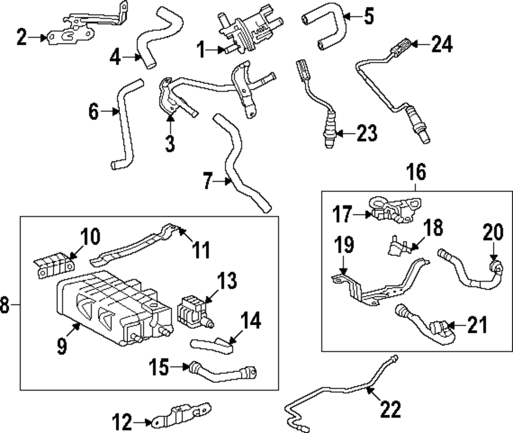 2023-2025 Toyota Sequoia 2023-2024 Toyota Sequoia - Canister 77704 ...