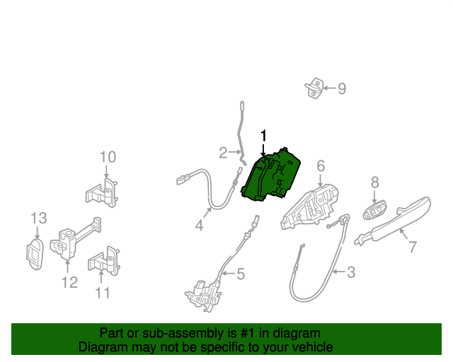 Genuine BMW 51-22-7-281-956 | Lock Actuator | FREE Shipping on Most ...