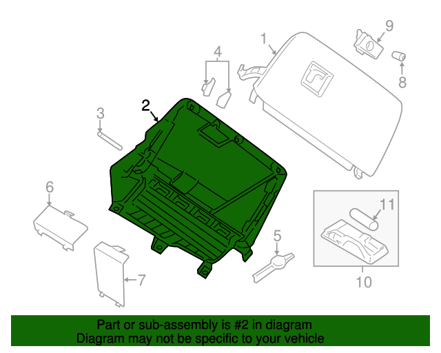 51-16-9-242-082 - Glove box housing 2011-2018 BMW | AutoNationParts.com
