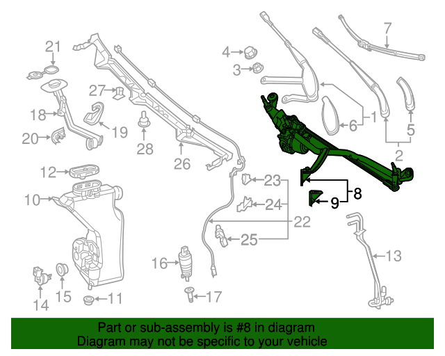 2018-2023 Mercedes-Benz Motor & Linkage 213-820-58-04 | MB OEM Parts