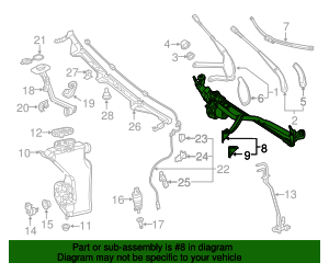 2018-2023 Mercedes-Benz Motor & Linkage 213-820-58-04 | MB OEM Parts