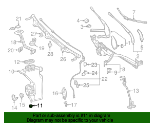 206-869-09-00 - Washer Fluid Reservoir Mounting Grommet 2022-2023 ...