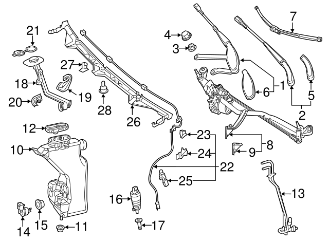 2018-2023 Mercedes-Benz Motor & Linkage 213-820-58-04 | MB OEM Parts