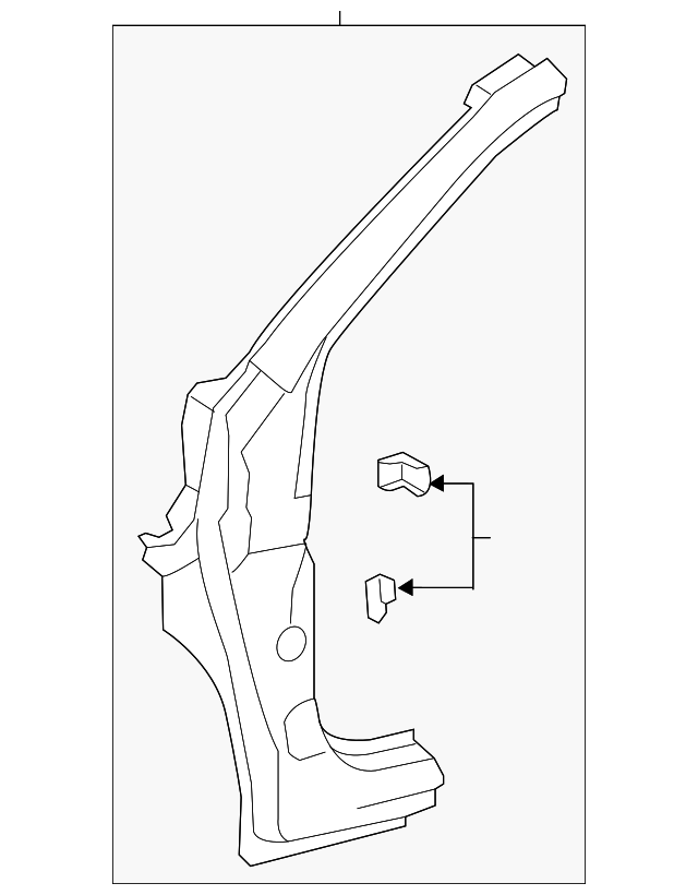 61131-0R030 - Hinge Pillar - 2013-2018 Toyota RAV4 | OEM Genuine Toyota ...