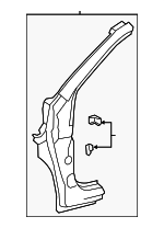 61131-0R030 - Hinge Pillar - 2013-2018 Toyota RAV4 | OEM Genuine Toyota ...