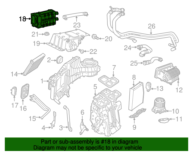 2015-2020 Mercedes-Benz Heat Exchanger 000-835-05-00 | MB OEM Parts
