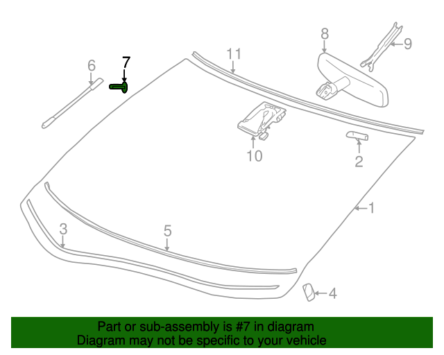 2011-2024 Nissan Side Molding Rivet 68399-AR000 | Nissan Parts Plus