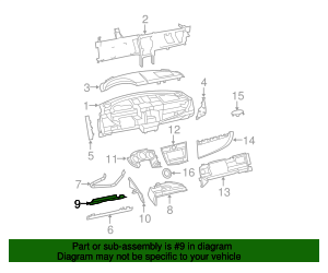 05291875AE - Trim Bezel - 2007-2010 Mopar | Mopar Parts Canada