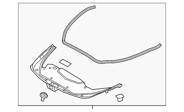 2014-2019 Cadillac CTS Front Compartment Front Sight Shield 23264364 GM ...