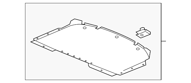 2014-2019 Cadillac CTS Front Bumper Fascia Center Air Deflector ...