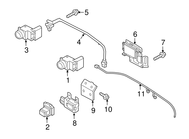 95720-D3000-YN6 - Parking Aid Sensor 2017-2019 Genesis G90 ...