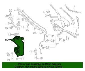 2015-2023 Mercedes-Benz Washer Fluid Reservoir 205-869-02-20 ...