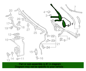 205-820-35-01 - Wiper Arm 2015-2023 Mercedes-Benz | Mercedes-Benz USA Parts