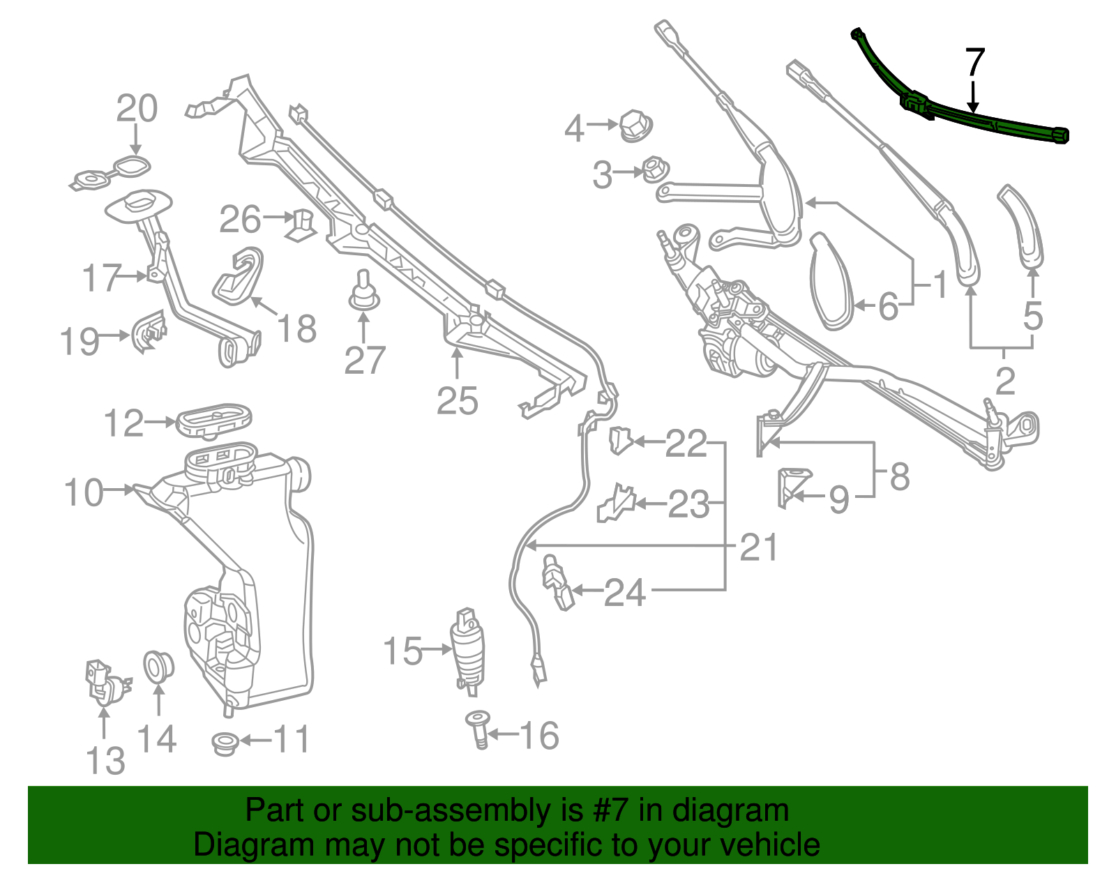 2015-2023 Mercedes-Benz Wiper Blade 2058204503 | Retail Performance ...