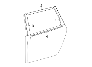 2011-2020 Toyota Sienna Door Belt Molding (Left, Rear) 68230-08020 ...