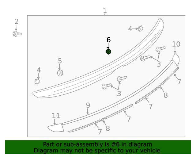 90118-WBB23 - Spoiler Clip 2019-2020 Toyota Yaris | Longo Toyota Parts