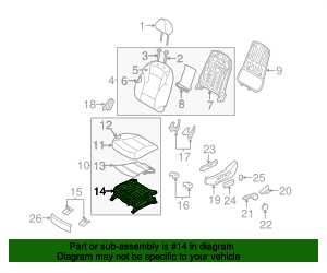 2011-2014 Hyundai Sonata Seat Adjuster 88500-3Q100 | OEM Parts Online