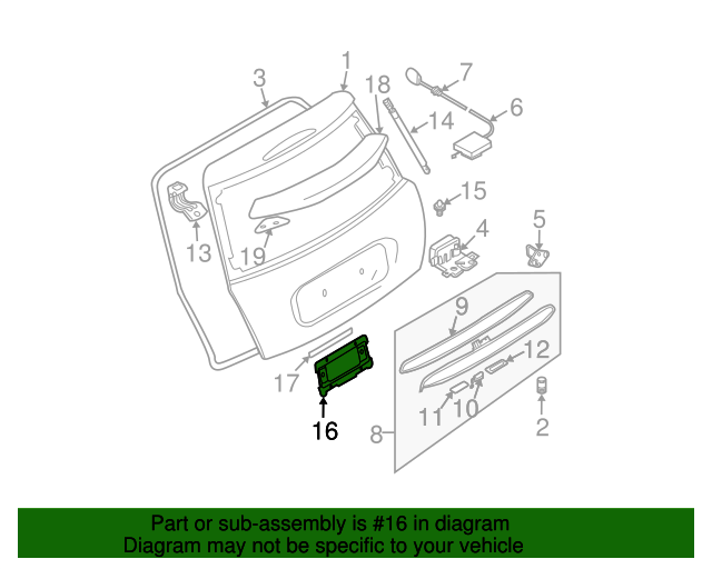 51-18-8-238-061 - License plate holder 2002-2008 Mini Cooper ...