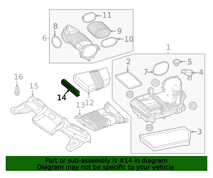 206-500-19-00 - Engine Air Intake Hose Debris Screen 2021-2023 Mercedes ...