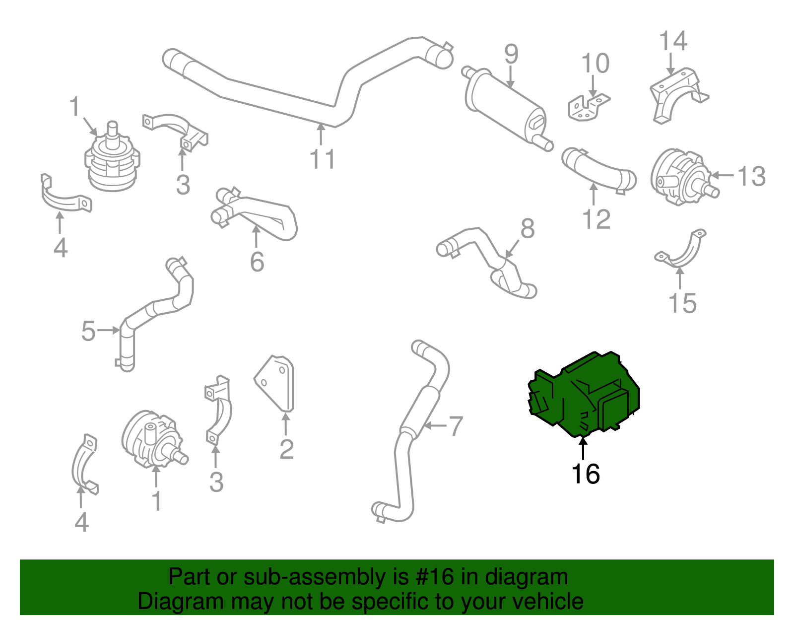 2014-2022 Ford Vacuum Pump CM5Z-2A451-B | TascaParts.com