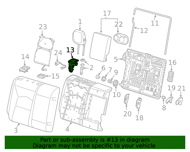 2019-2020 Cadillac XT4 Latch 84224630 | GMPartsNow