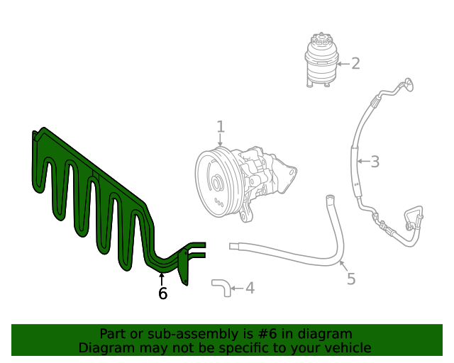 463-460-23-24 - Power Steering Cooler 2009-2021 Mercedes-Benz ...