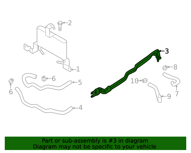 2019-2022 Subaru Ascent Oil Cooler Pipe 45522XC00A | Subaru Parts Store