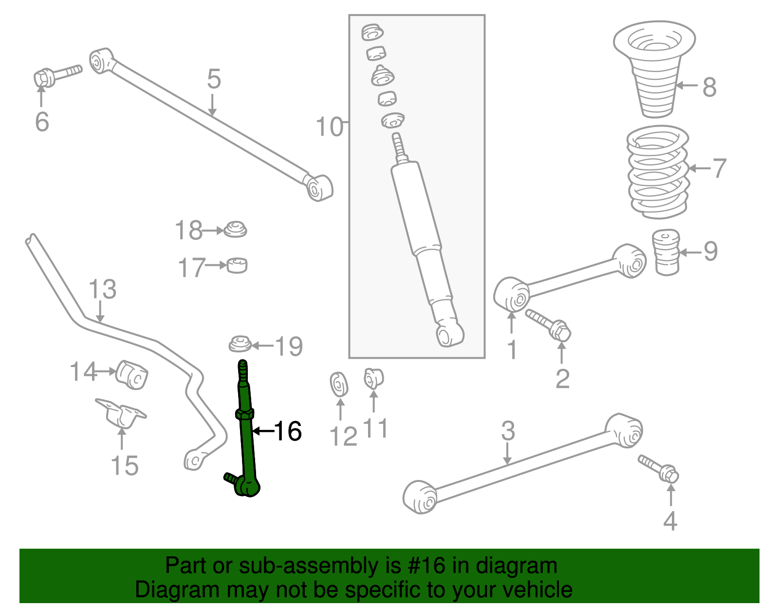 1996-2002 Toyota 4Runner Stabilizer Link 48830-35020 | Retail ...