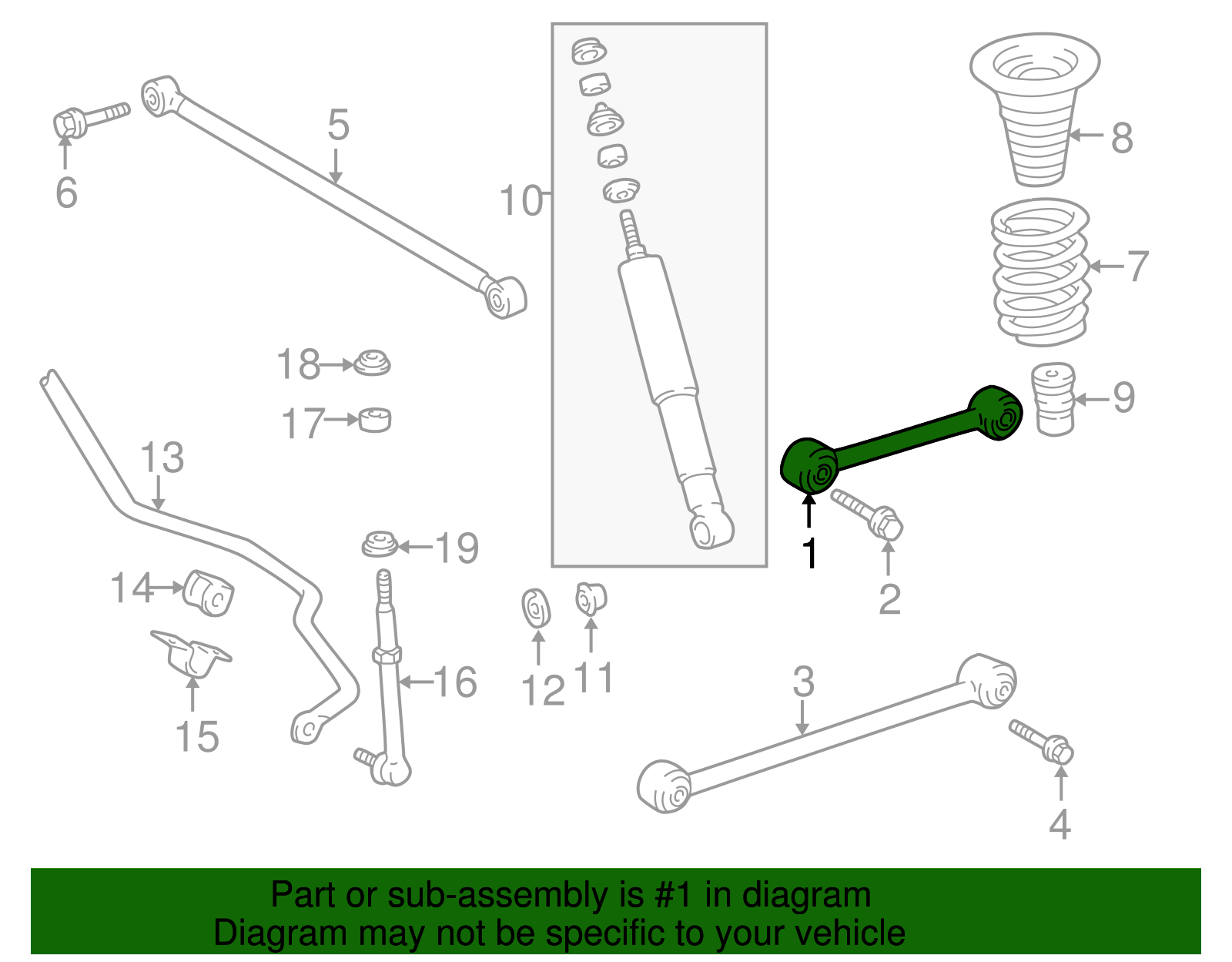 1996-2002 Toyota 4Runner Upper Control Arm 48710-35030 | Retail ...