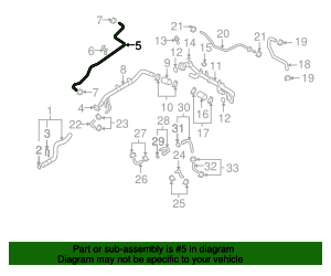 2007-2010 Audi Q7 Overflow Hose 7L6-122-447-BF | OEM Parts Online